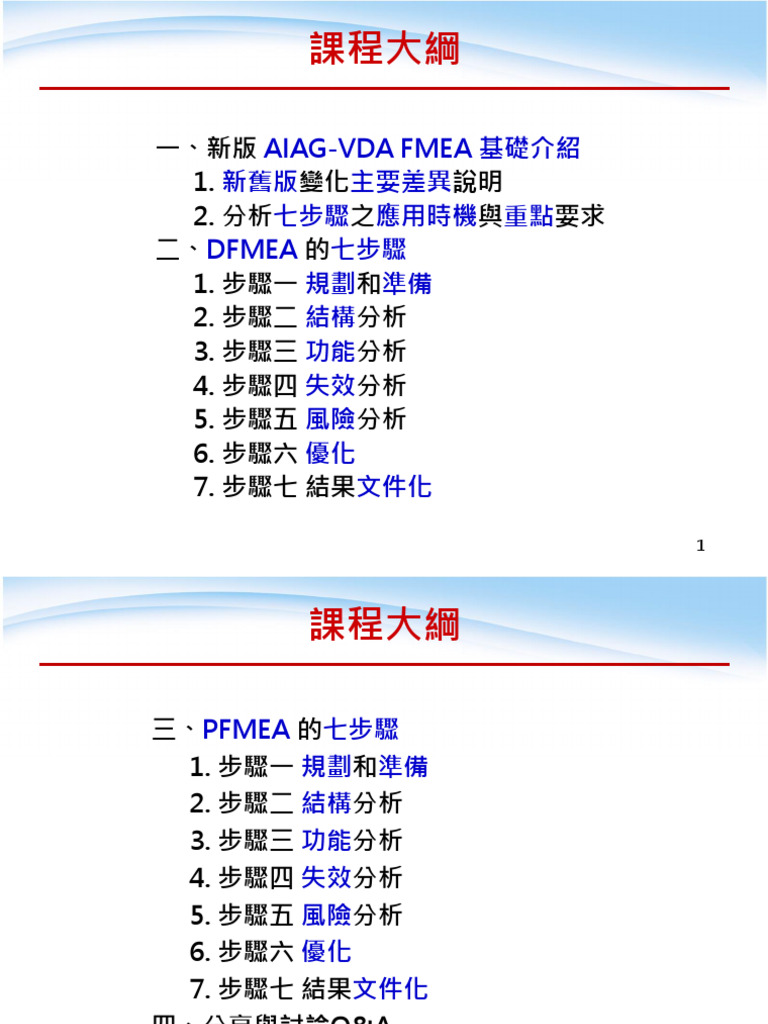 新版 AIAG-VDA FMEA | PDF