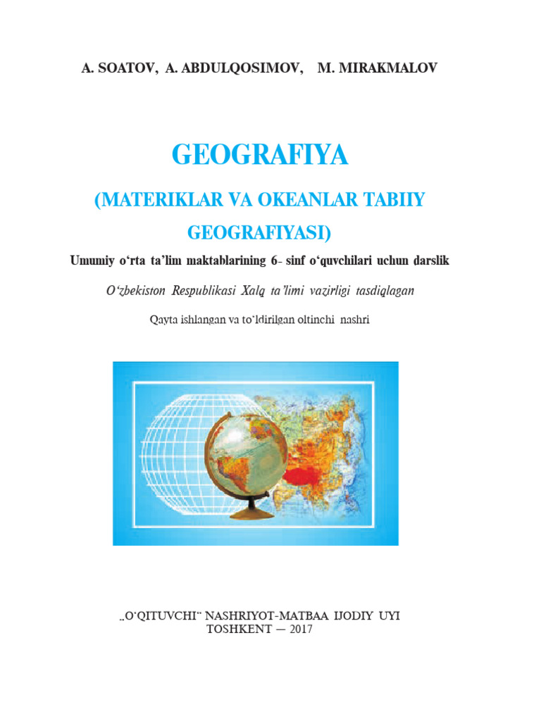 Geografiya 6 Uzb | PDF