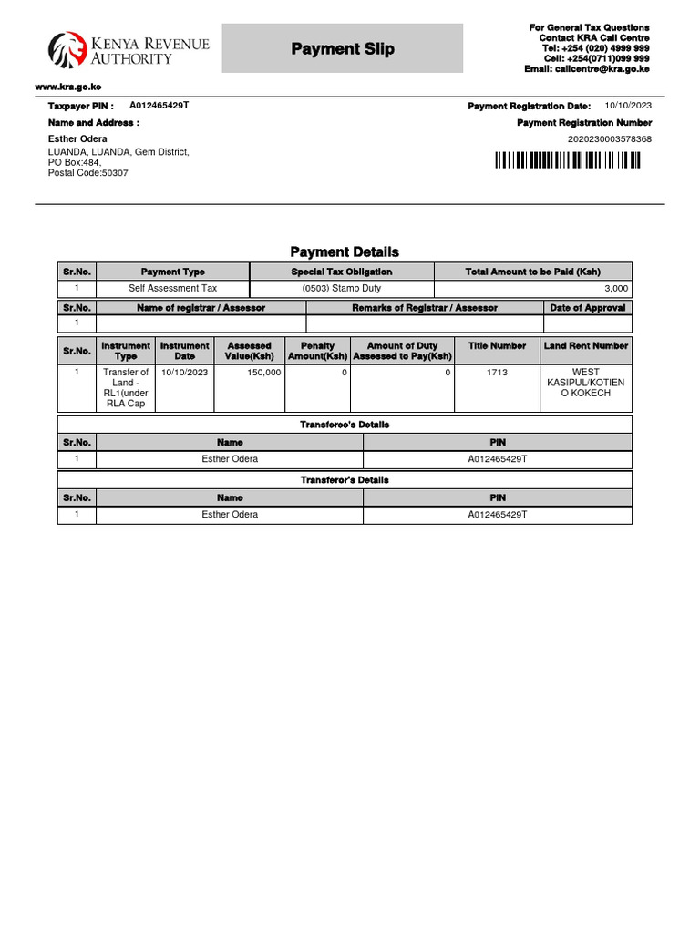 Payment Slip | PDF | Payments | Cheque