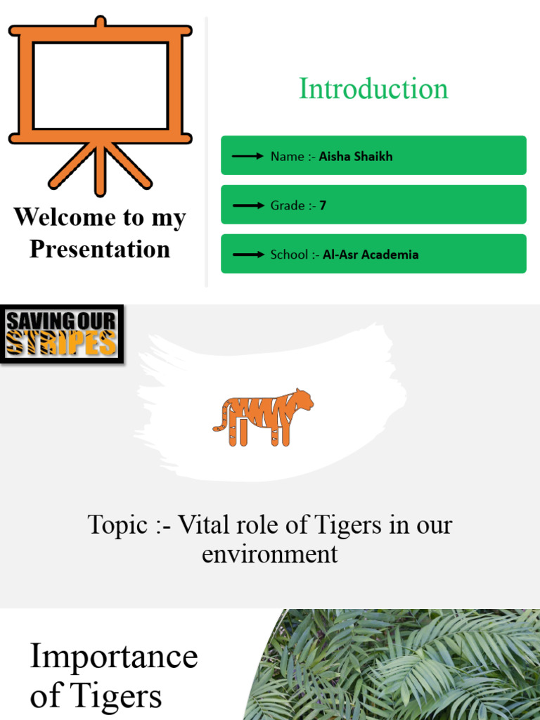 Vital Role of Tigers in Our Environment | Download Free PDF ...