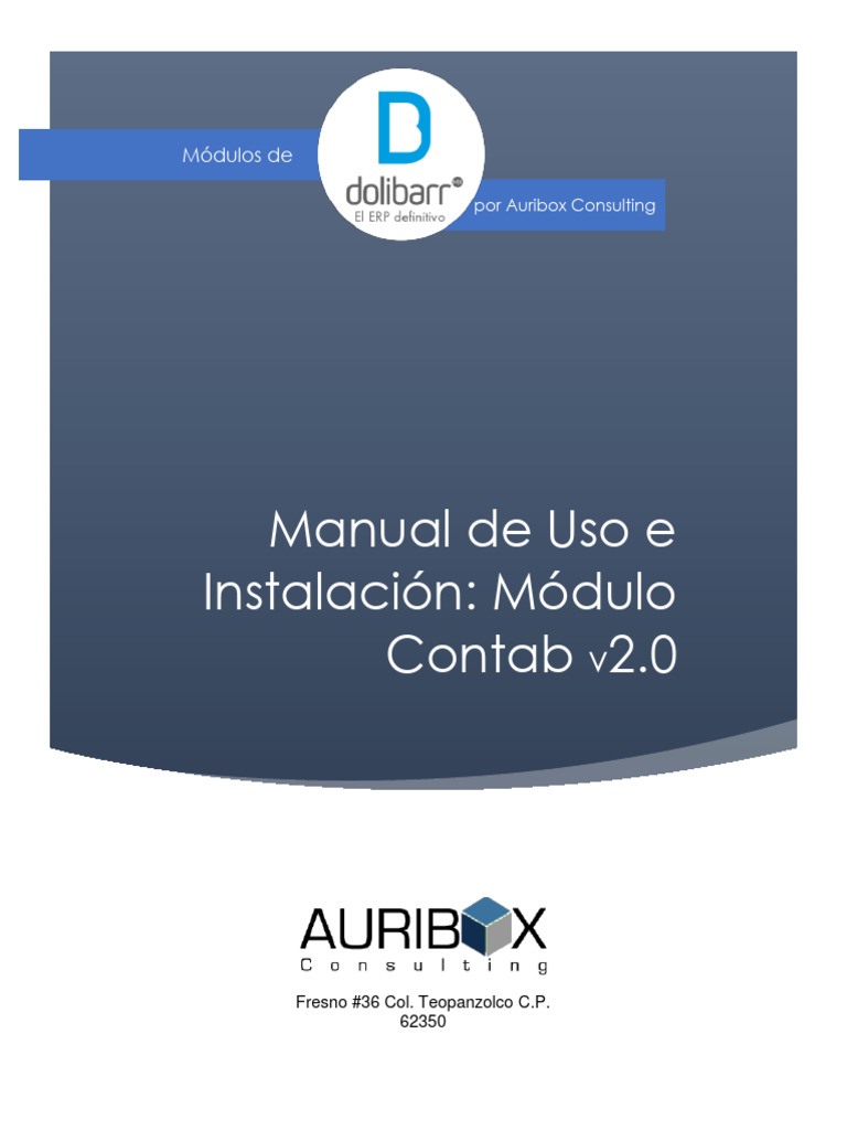 Manual Contab Dolibarr Module | PDF | Contabilidad | Directorio ...