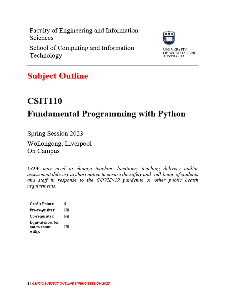 Python | PDF | Educational Technology | Concept