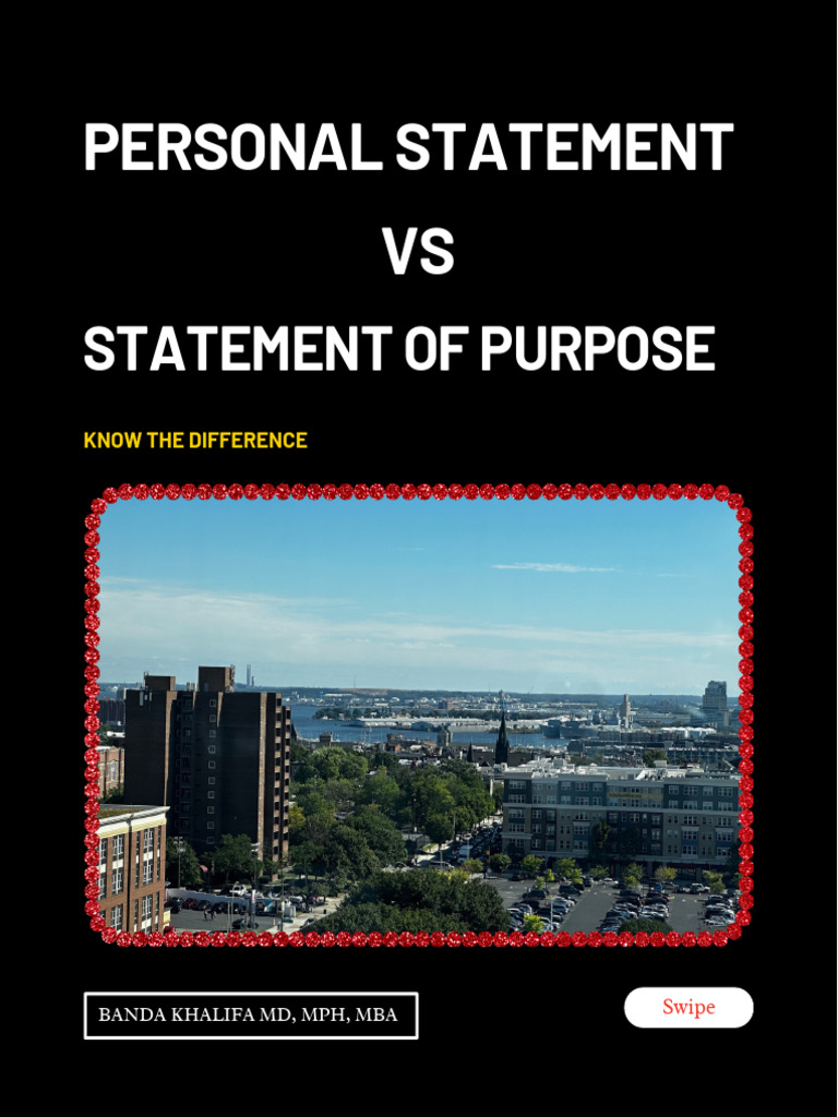 Personal Statement Vs SOP | PDF | Cognition