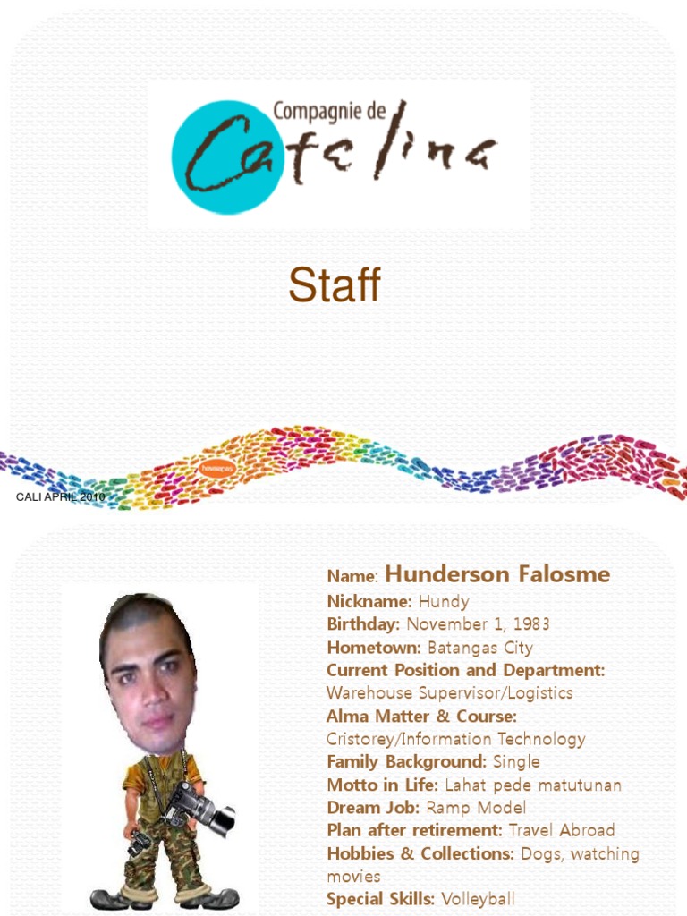 Staff Profiles and Office Inventory of AFF LIPA | PDF | Media ...