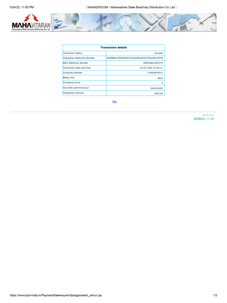 MAHADISCOM - Maharashtra State Electricity Distribution Co. LTD | PDF