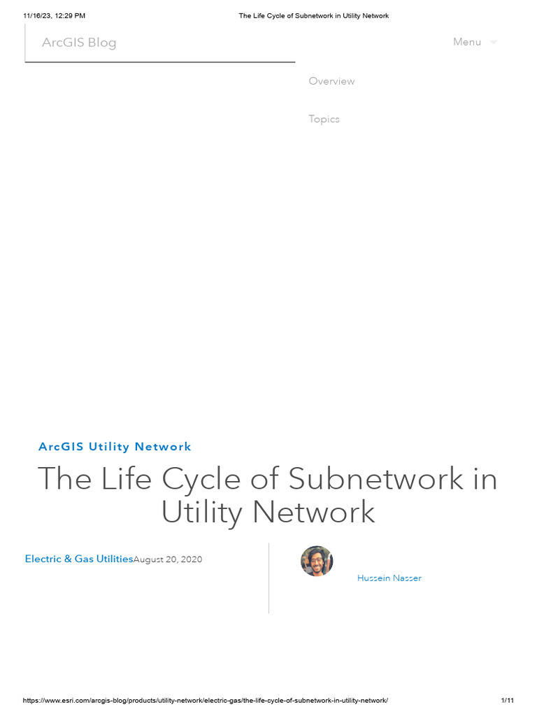 The Life Cycle of Subnetwork in Utility Network | PDF | Information Technology | Computer Science