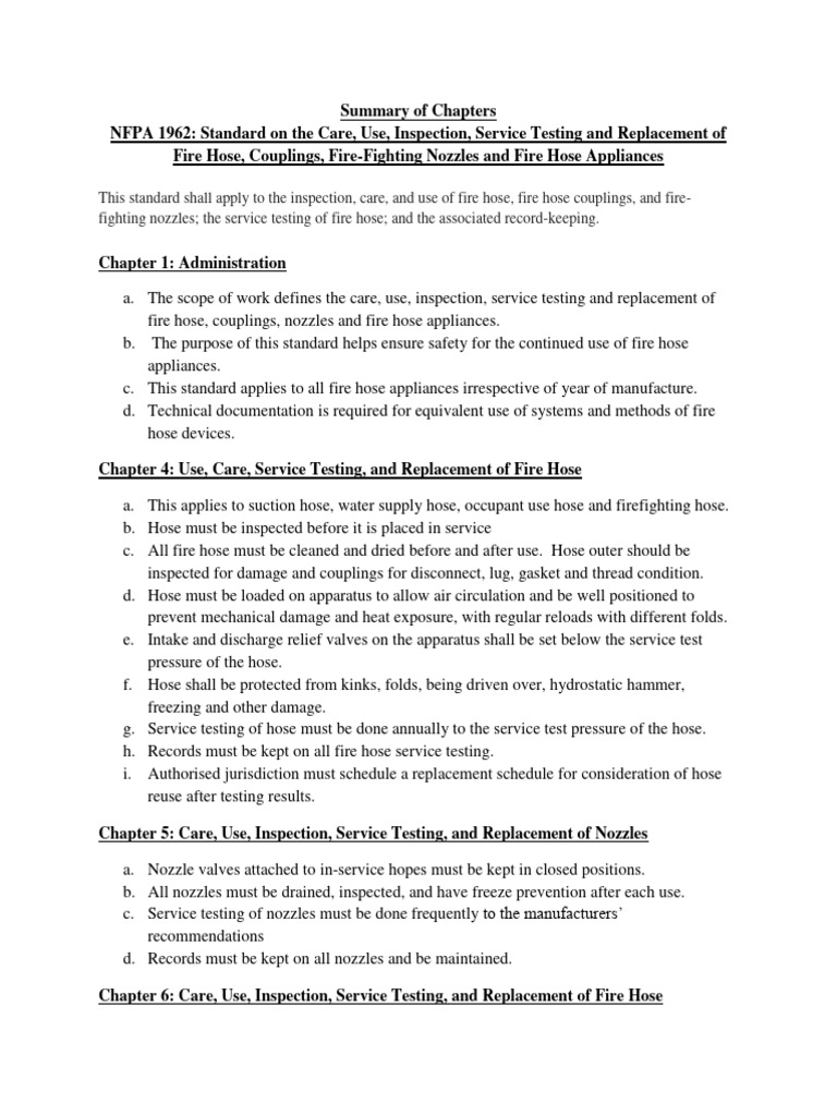 Nfpa 1962 | PDF | Mechanical Engineering | Equipment