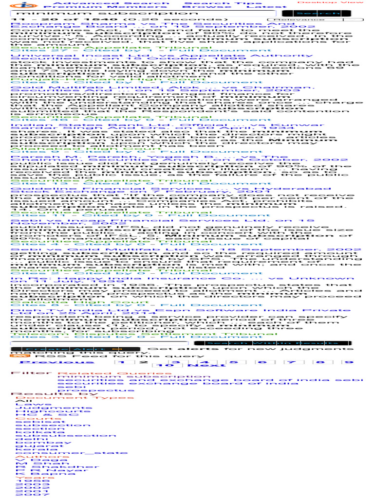 Minimum Subscription | PDF | Securities (Finance) | Private Law