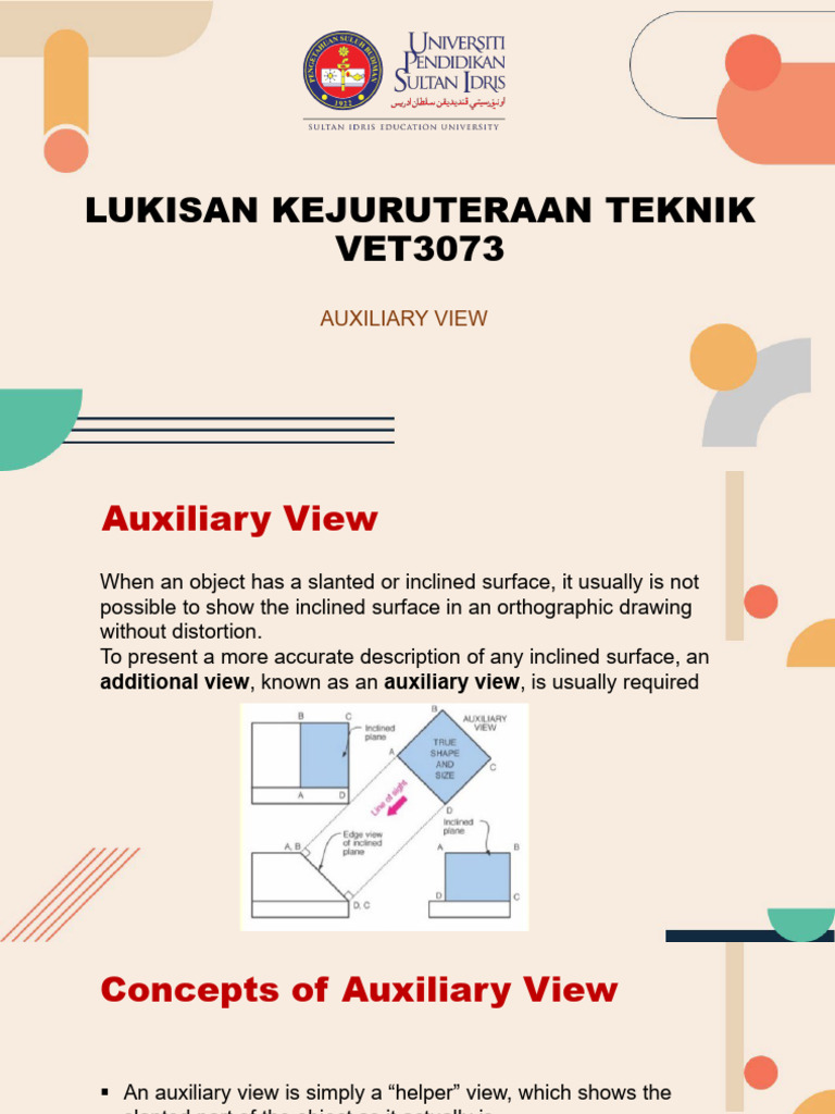 Auxiliary View | PDF | Geometry | Classical Geometry