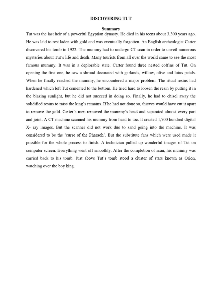 Discovering Tut | PDF | Tutankhamun