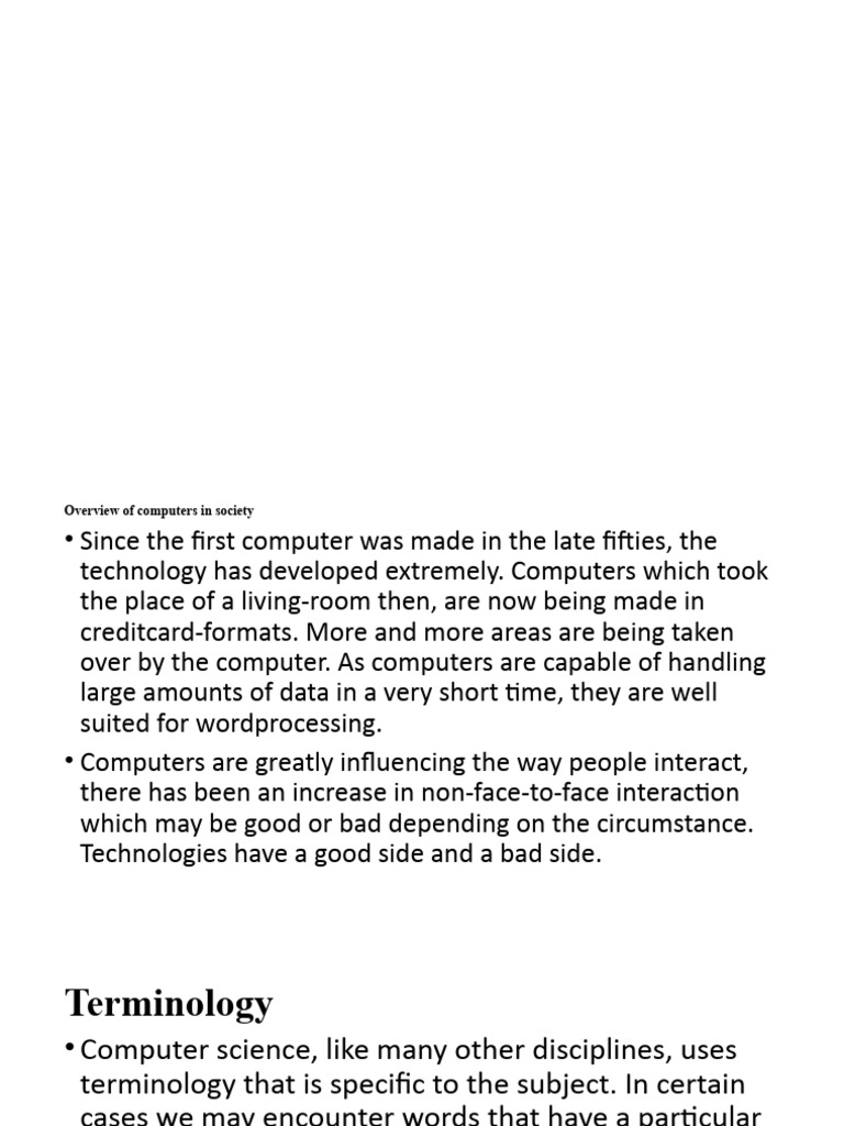 Introduction to Computers | PDF | Data | Computer Program