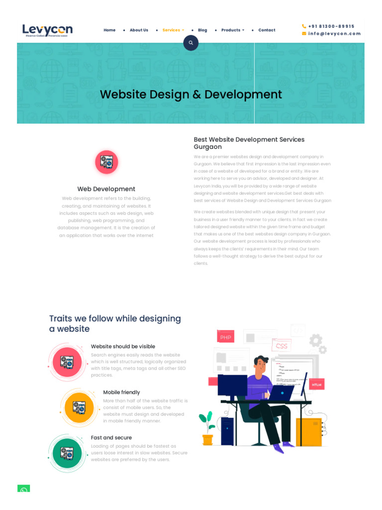 Website Designing & Development Company in Gurgaon | PDF | Websites ...