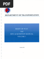 DPWH Right-of-Way Acquisition Guide | PDF | Eminent Domain | Easement