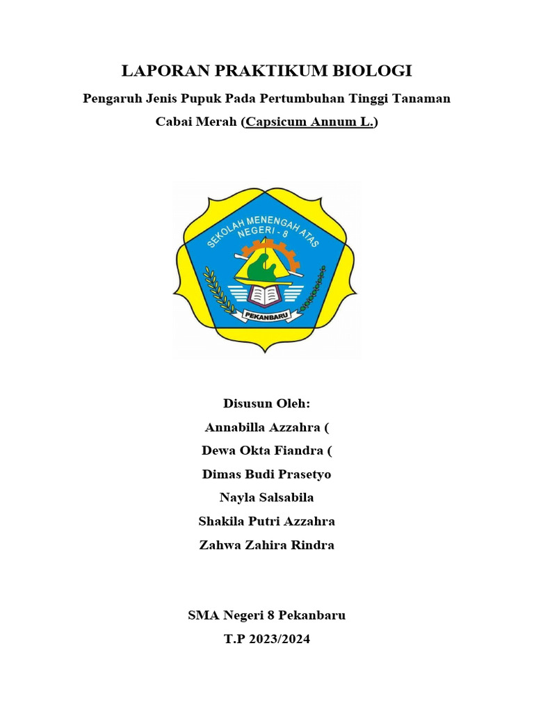 Laporan Praktikum Biologi | PDF