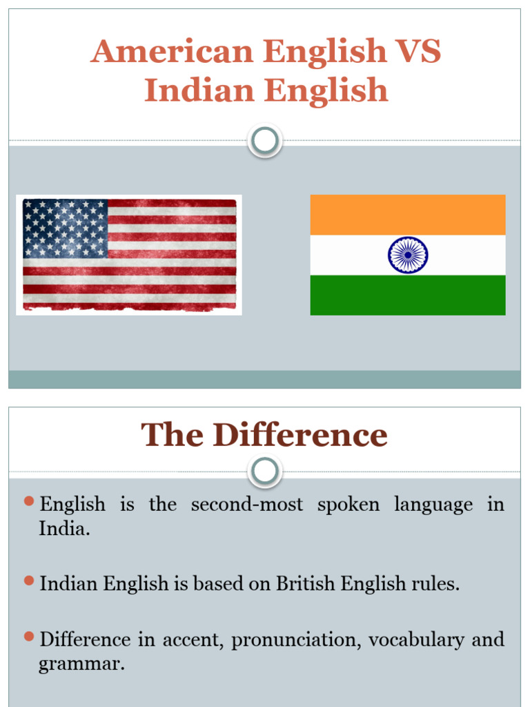 American English VS Indian English | PDF
