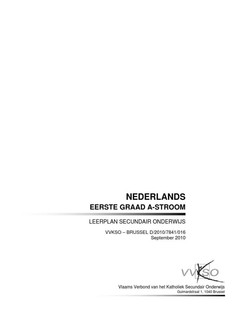 Leerplan Nederlands | PDF
