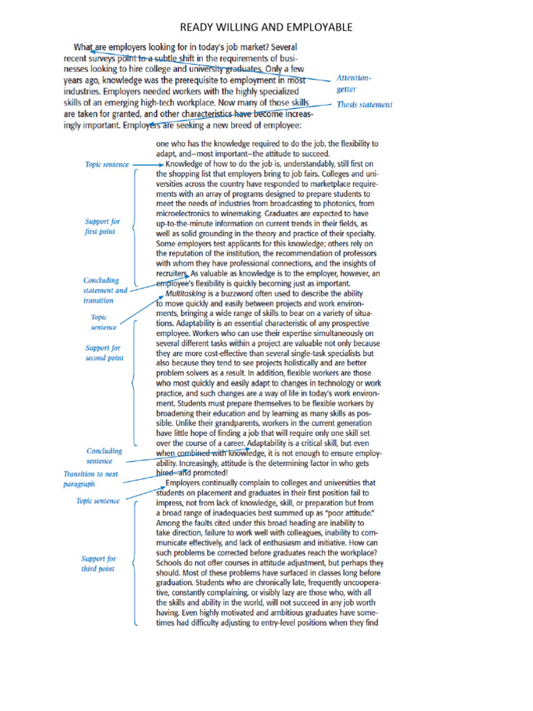 Ready Willing and Employable | PDF