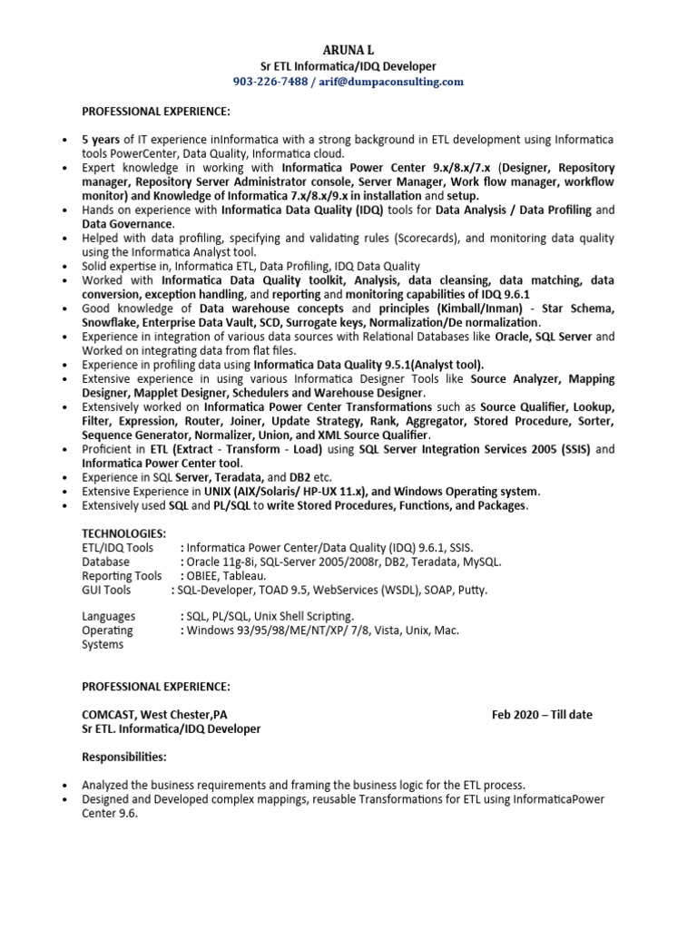 Aruna ETL | PDF | Ibm Db2 | Microsoft Sql Server