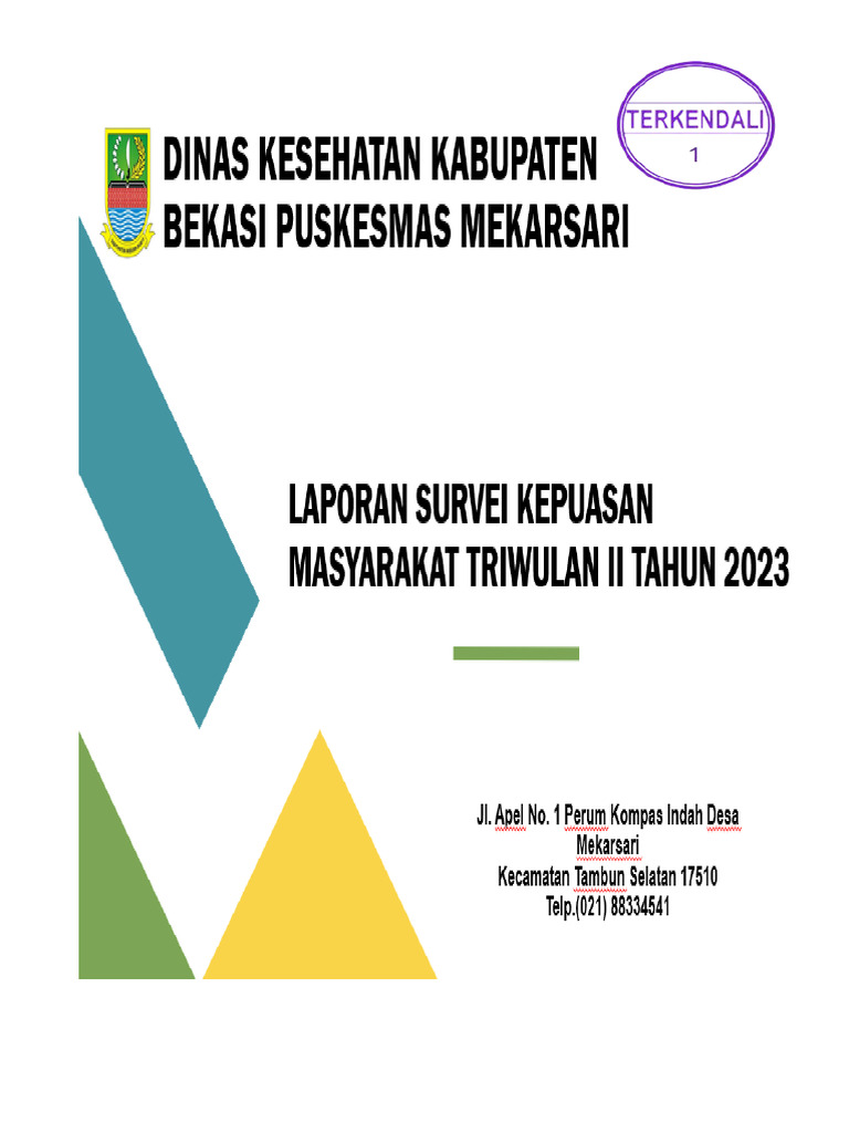 Survei Kepuasan Masyarakat TW Ii 2023 | PDF