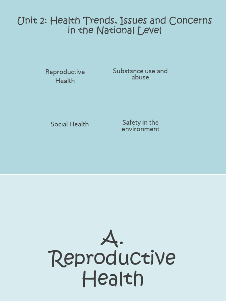 National Health Trends and Issues Overview | PDF | Hiv/Aids | Drugs