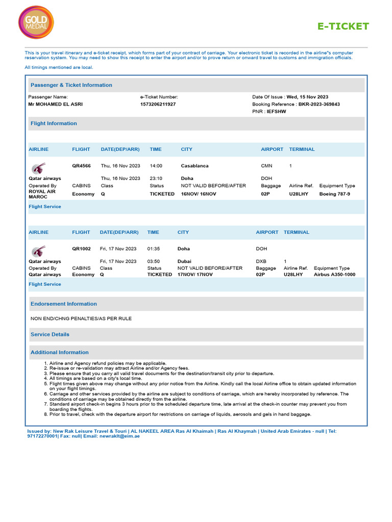 E Ticket | Download Free PDF | Airlines | Civil Aviation