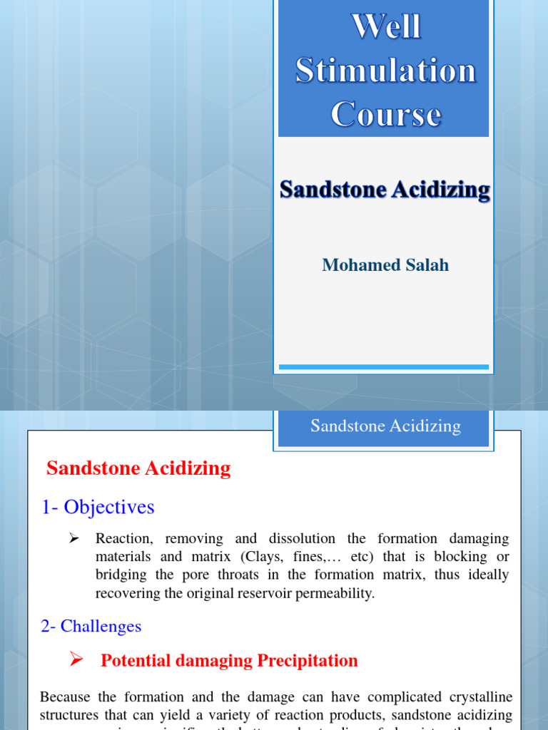 5 Sandstone Acidizing | Download Free PDF | Acid | Silicon
