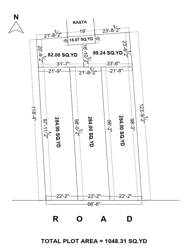 Plot Dimensions and Area Details | PDF