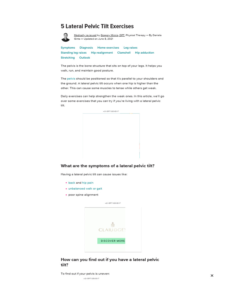 Lordosis Exercises - For Core and Hips | Download Free PDF | Pelvis ...