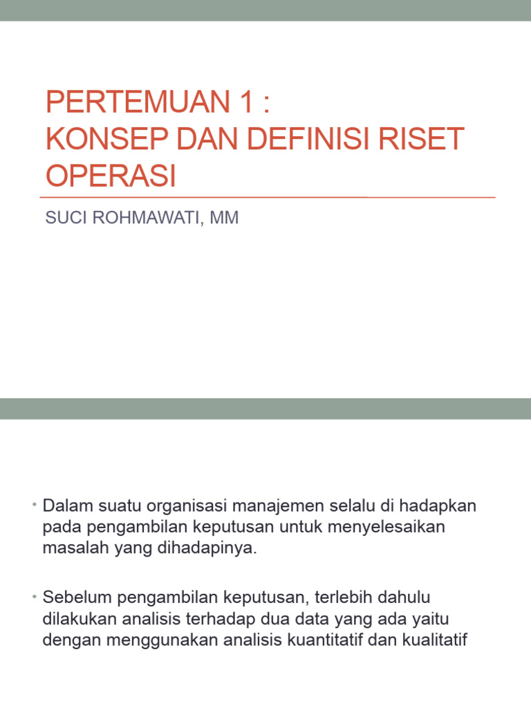 Pengantar Riset Operasi | PDF | Bisnis | Komputer