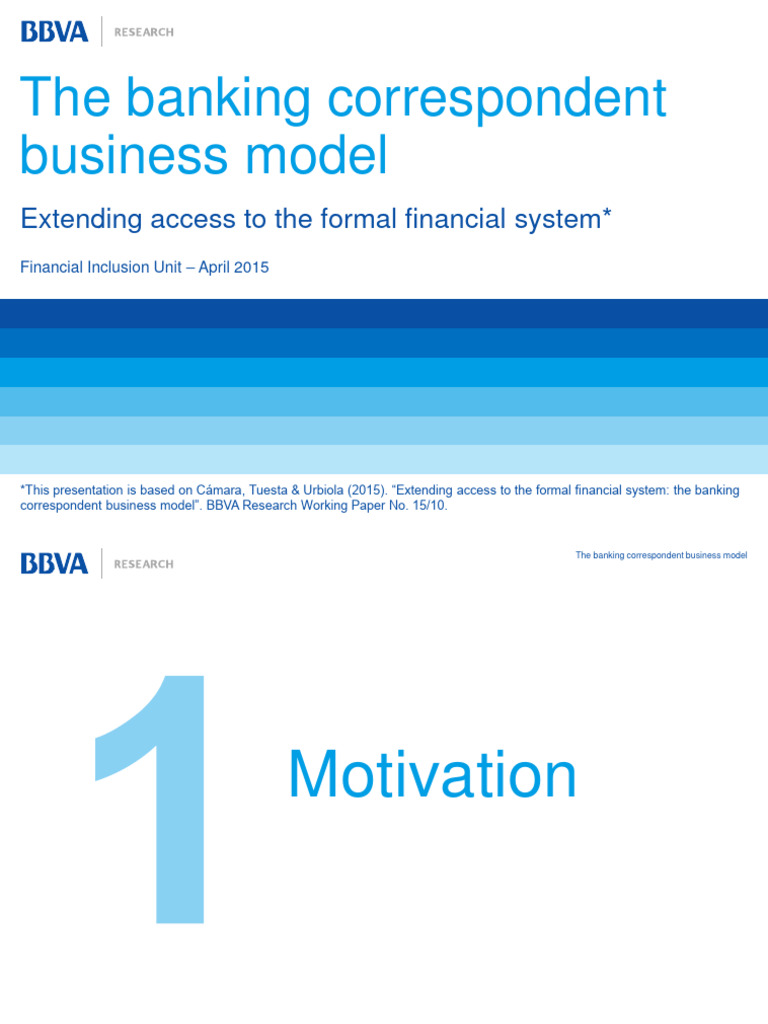 Presentation The Banking Correspondent Business Model | PDF | Banks ...