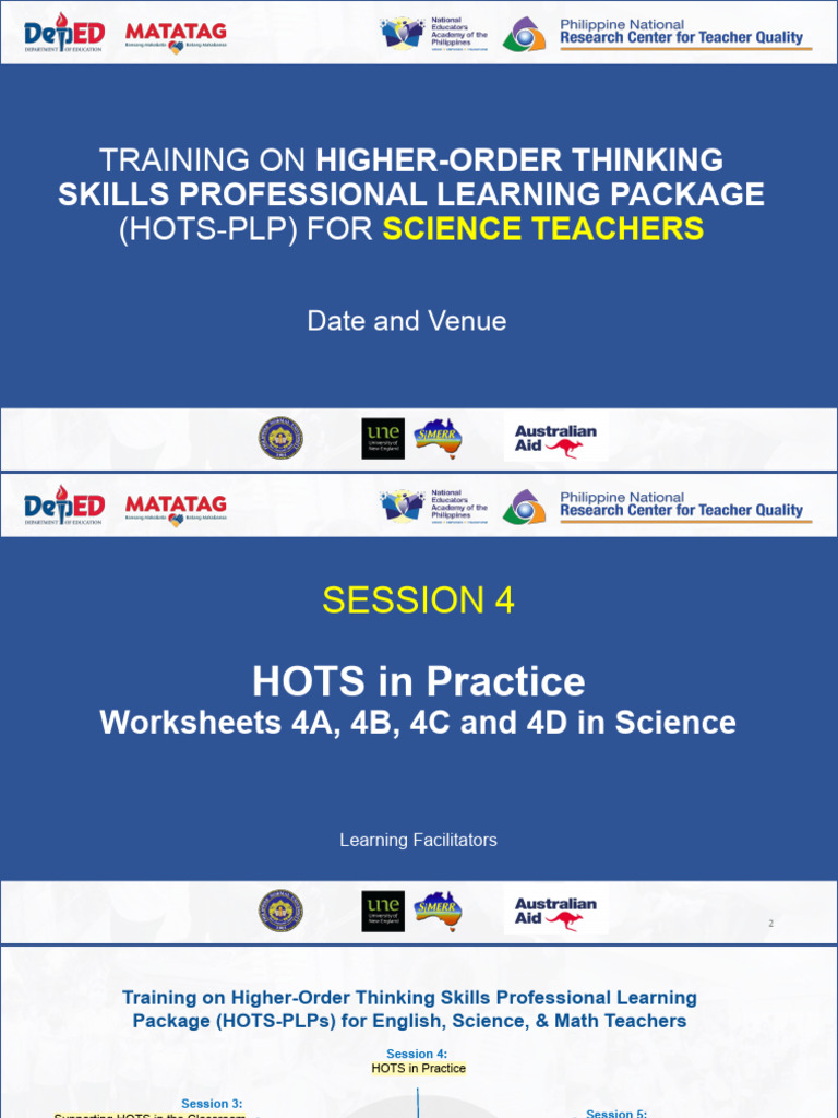 S4 - SD - HOTS in Practice (Science) | PDF | Chemical Compounds ...