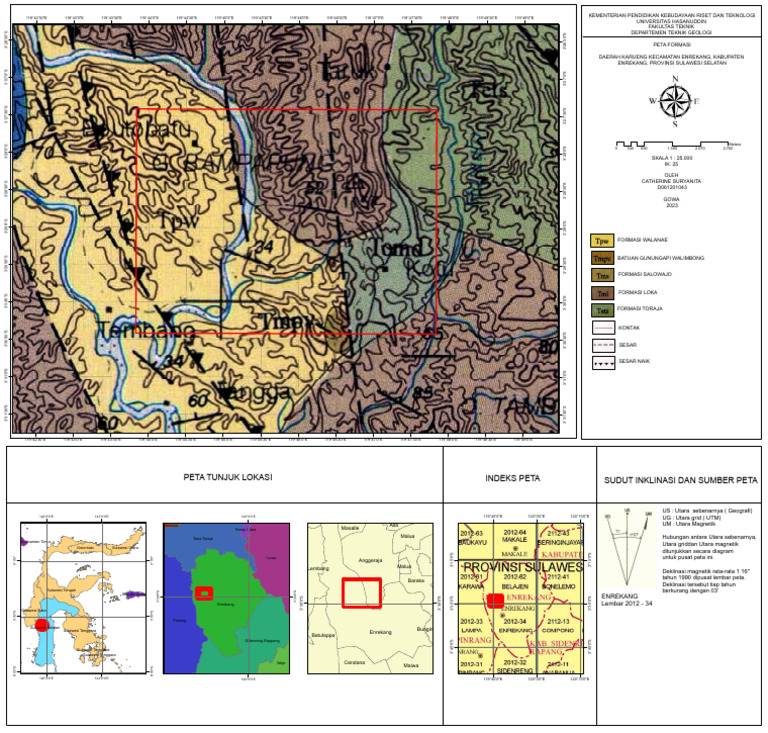 Peta Pemetaan Litologi 1 | PDF