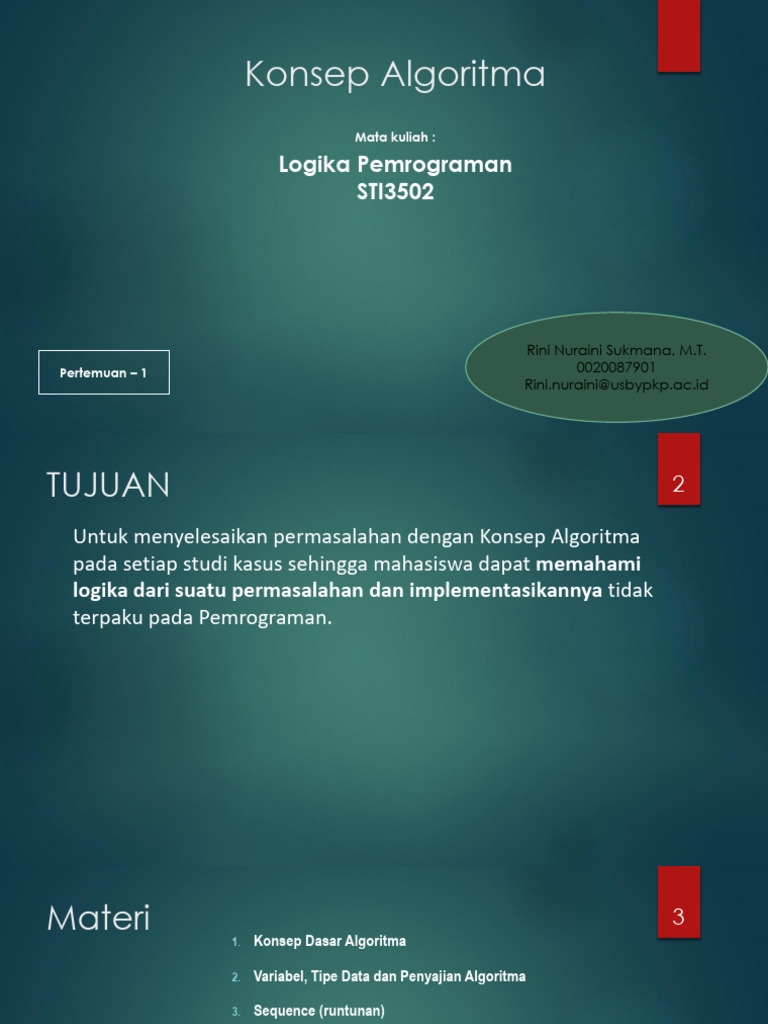 Konsep Algoritma | PDF | Komputer