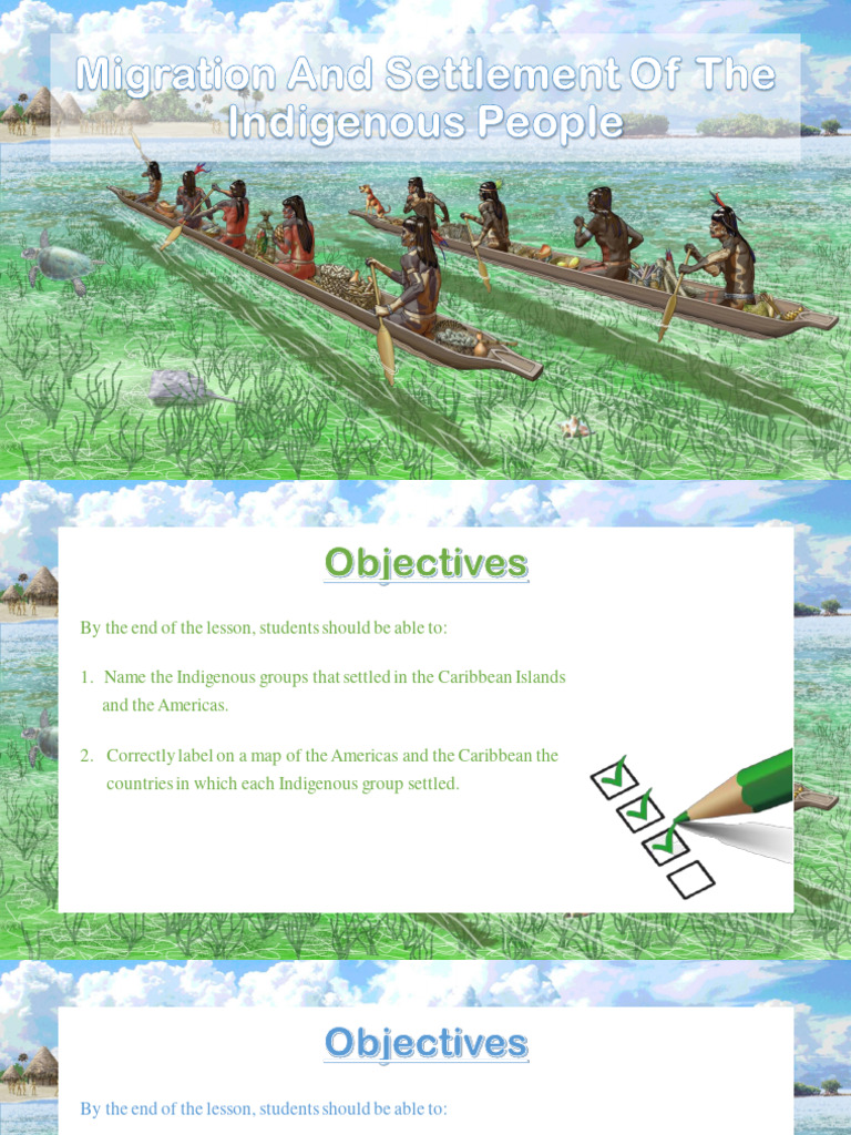 Migration and Settlement of the Indigenous Peoples Handout | PDF ...