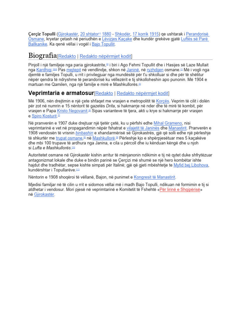 Cerqiz Topulli | PDF
