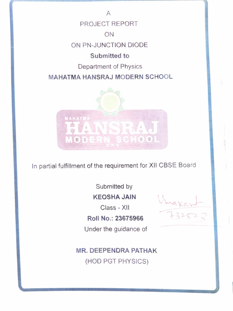 Physics Project Class 12 | PDF Physics Project Class 12 | PDF