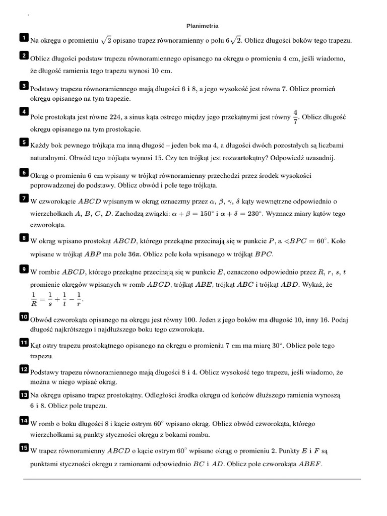 Planimetria | PDF