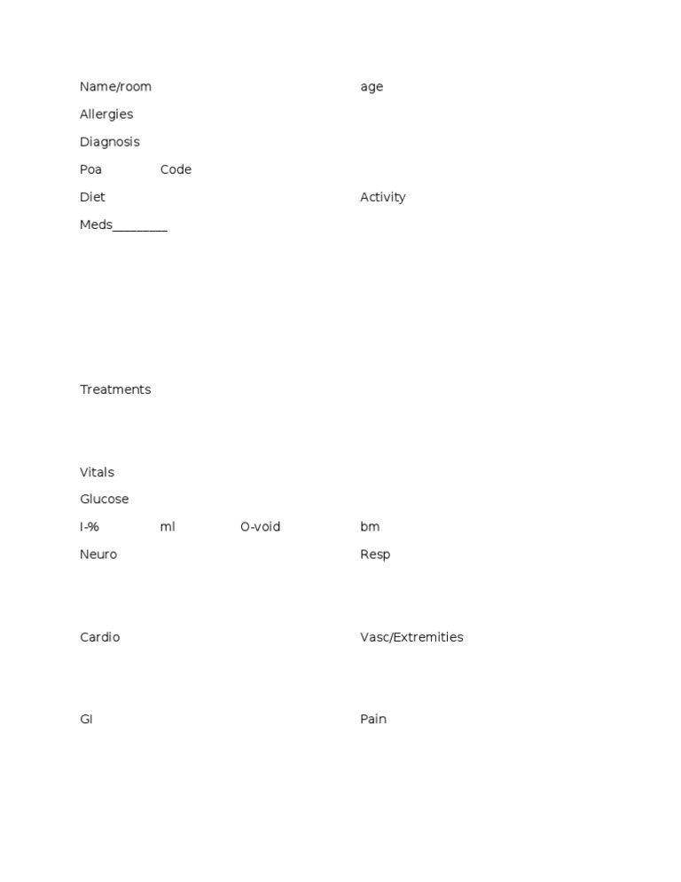 Brain Card For Clinicals | PDF