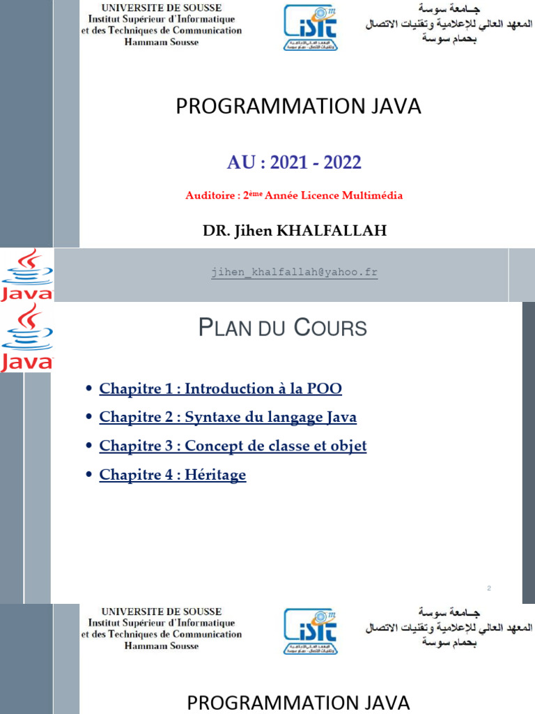 Chapitre3-Concept de Classe Et Objet | PDF | Classe (informatique) | Java (Langage de programmation)