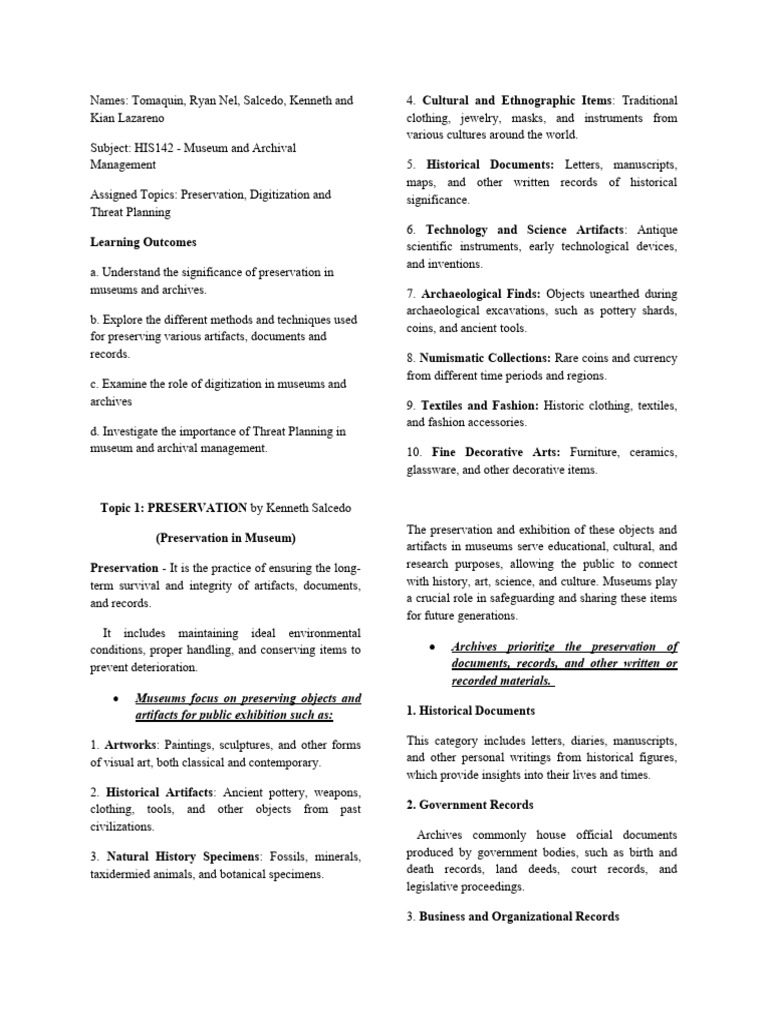 PRESERVATION, DIGITIZATION, THREAT PLANNING | PDF | Optical Character Recognition | Image Scanner
