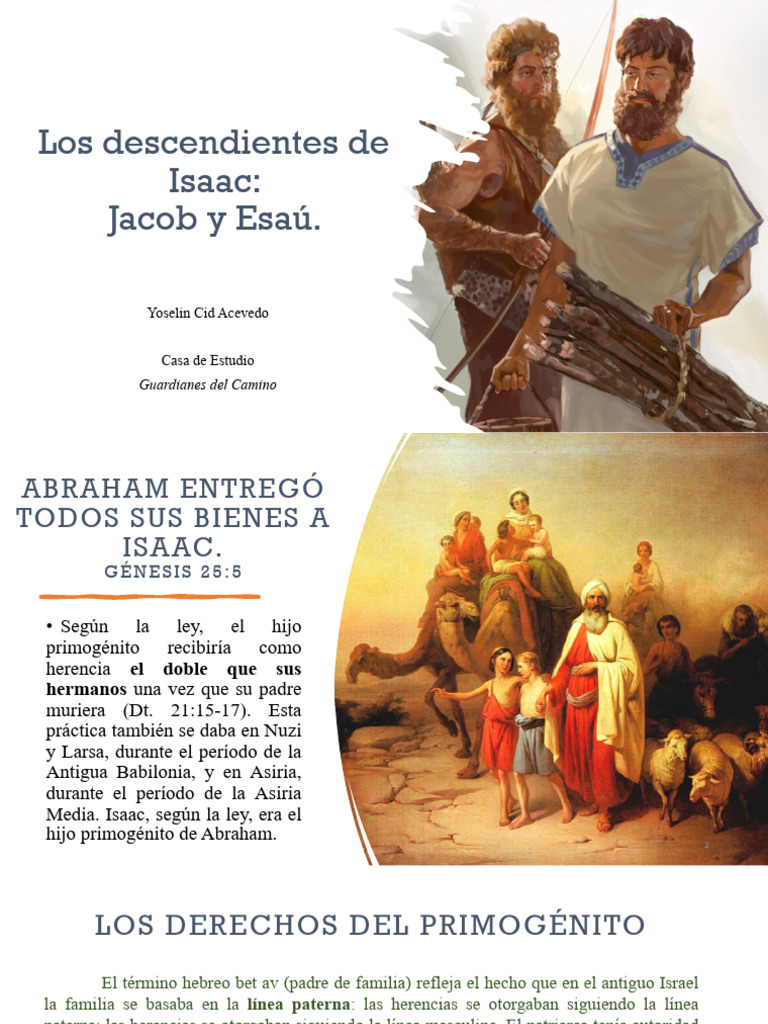 Los Descendientes de Isaac | PDF | Jacob | Contenido bíblico