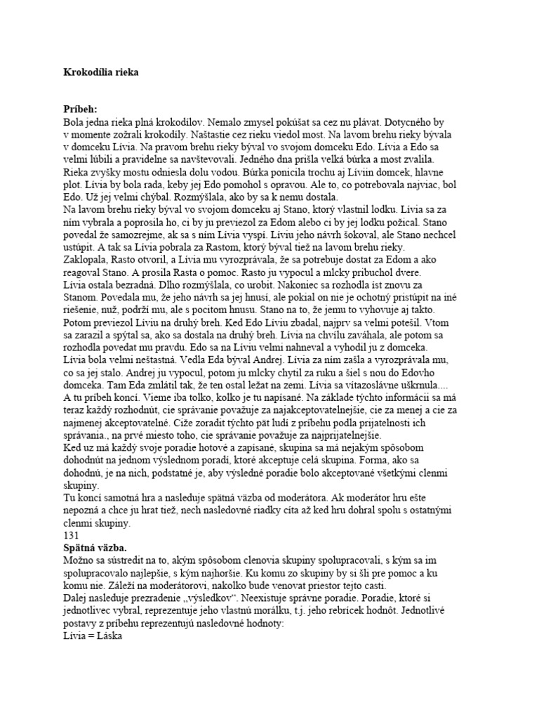 Krokodília Rieka | PDF