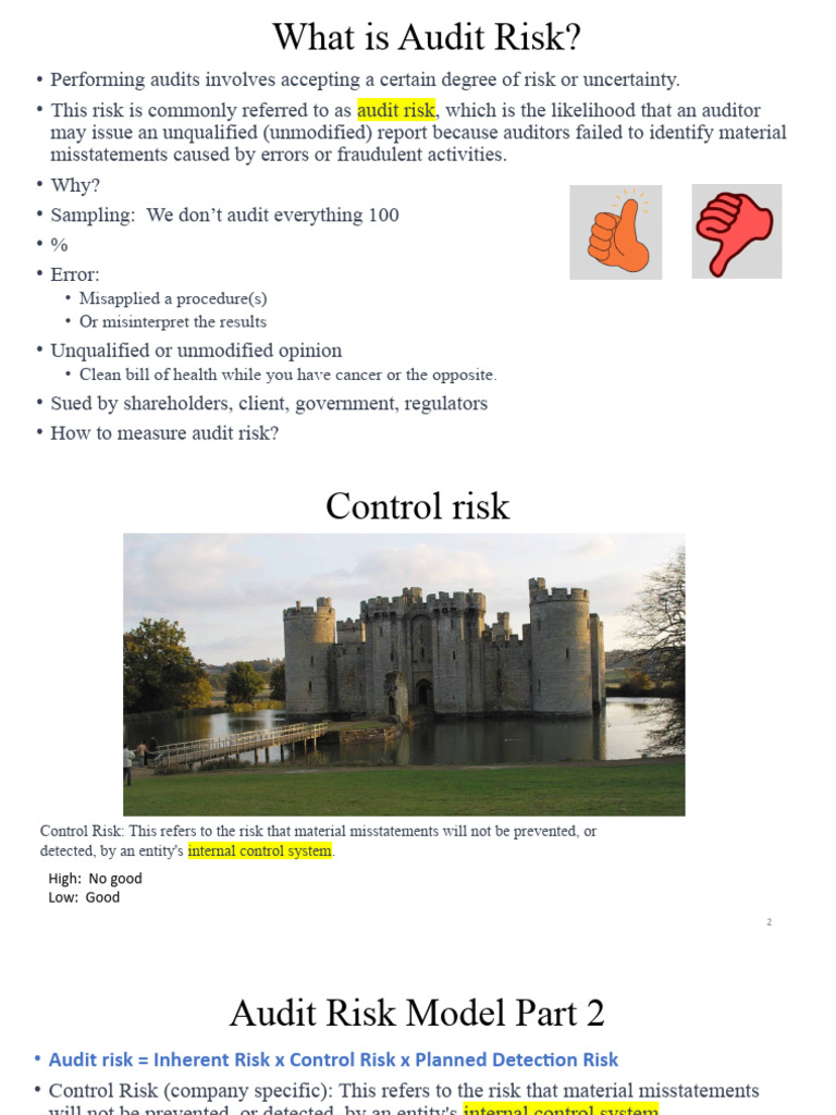 Audit Risk Model Acc 309F | PDF | Risk | Audit