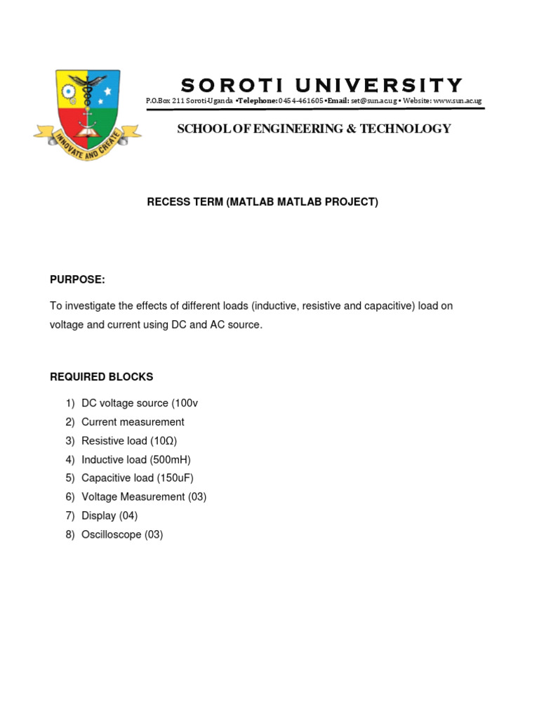 Matlab Project | PDF | Electrical Network | Voltage