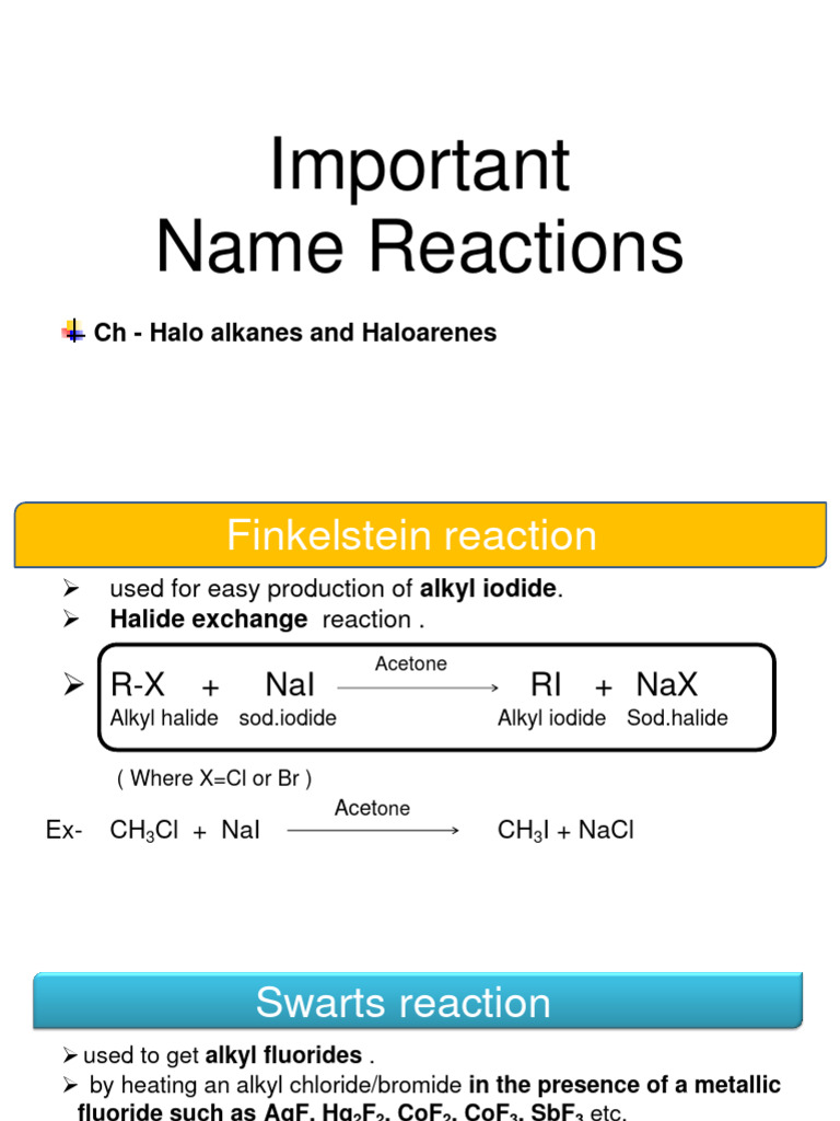 Name Reactions in Organic Chemistry | PDF | Amine | Aldehyde