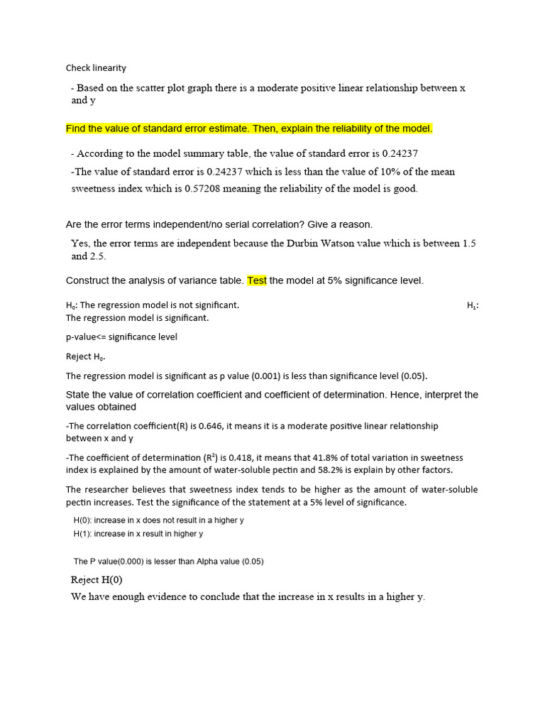 Lab Test Sta 250 | PDF