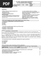 SIMULADO - LP - SARESP - 2024 8o ANO - VERSÃO PROFESSOR | PDF | Queijo | Robô