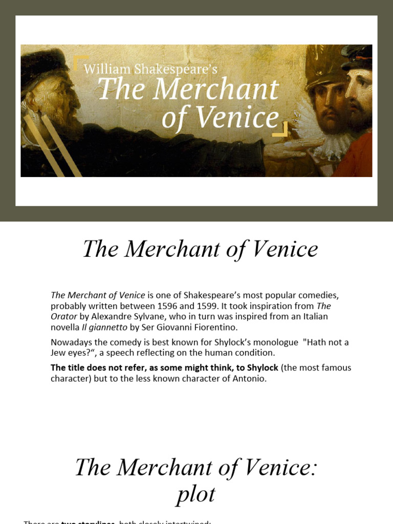 The Merchant of Venice | PDF | The Merchant Of Venice | Shylock