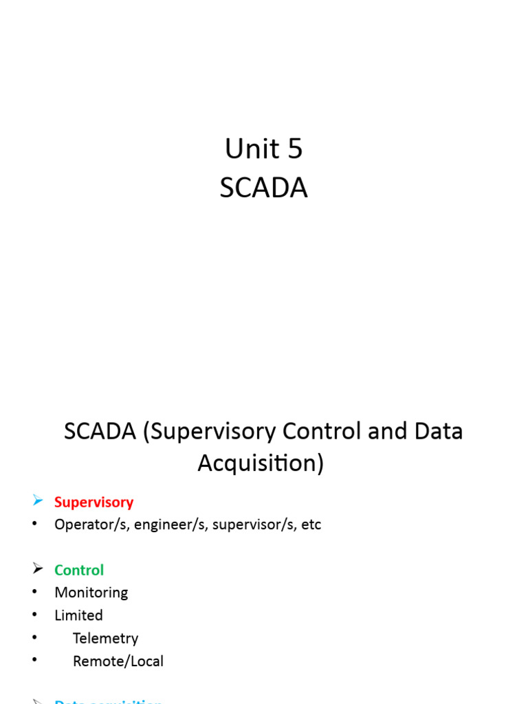Unit 5 Scada Pdf Scada Digital Signal Processing