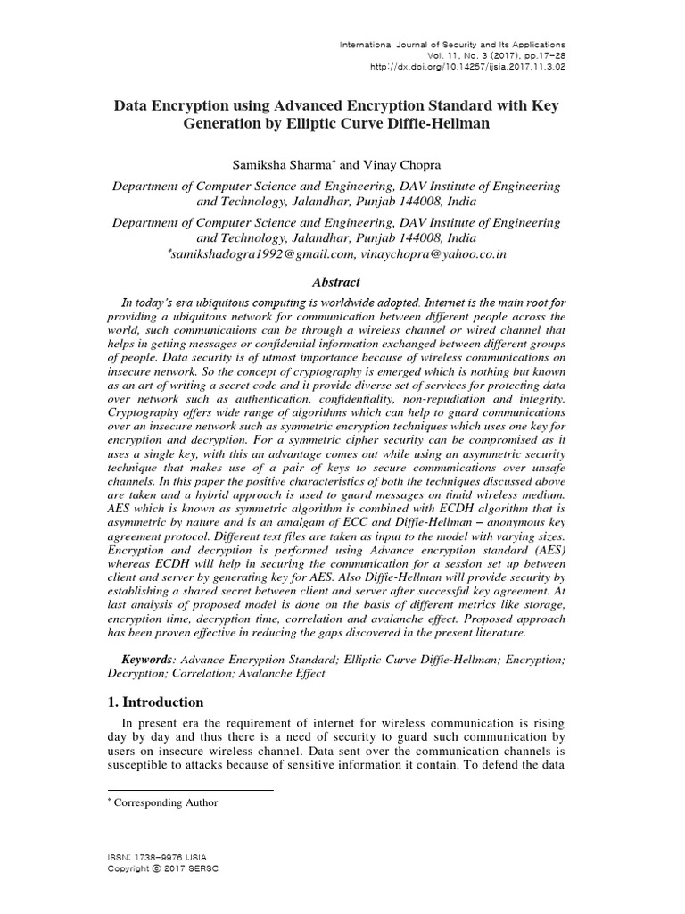 Data Encryption Using Advanced Encryptio | PDF | Cryptography | Encryption